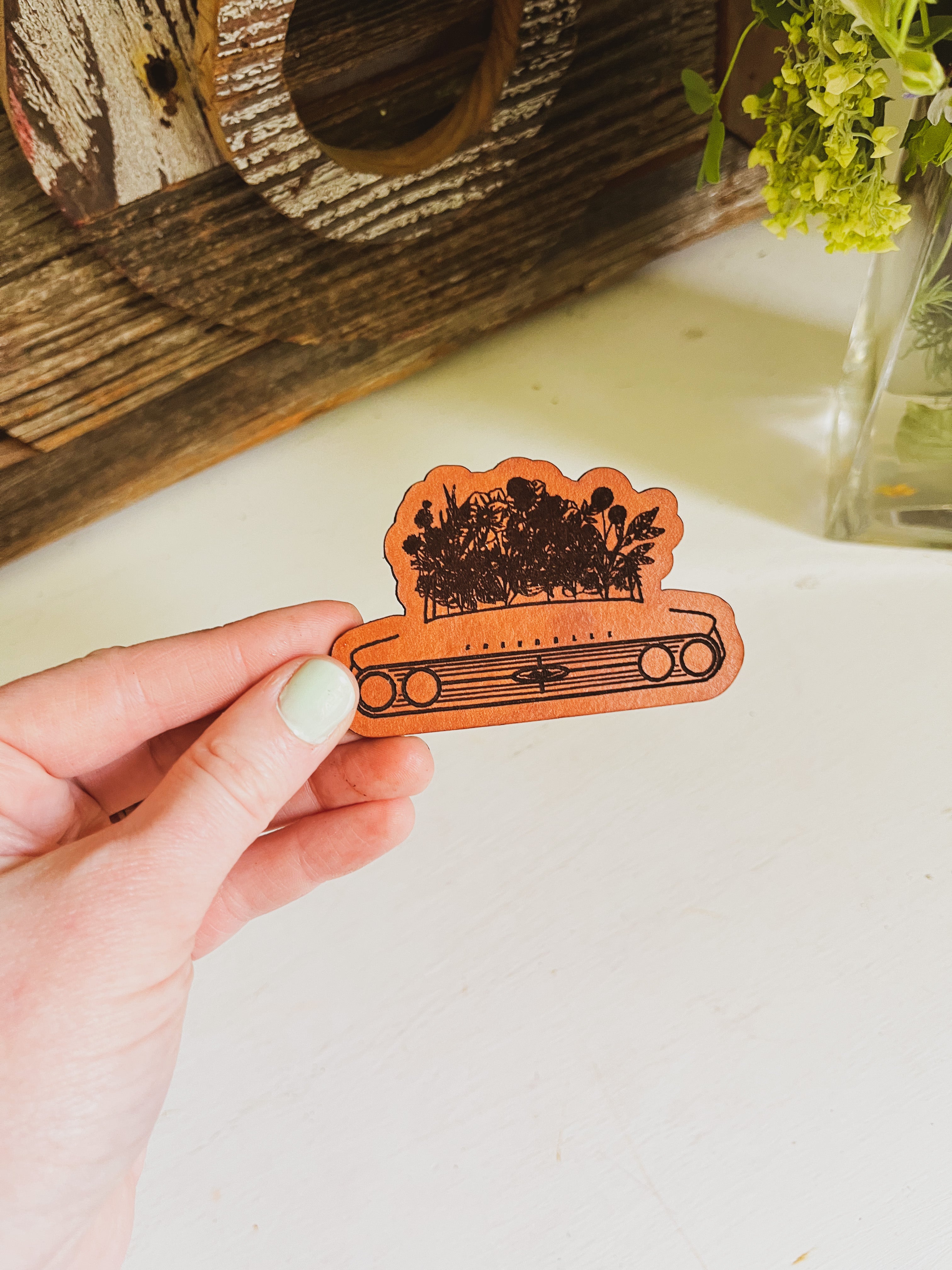 PATCH ONLY - Custom Leather Patch – Left Grain