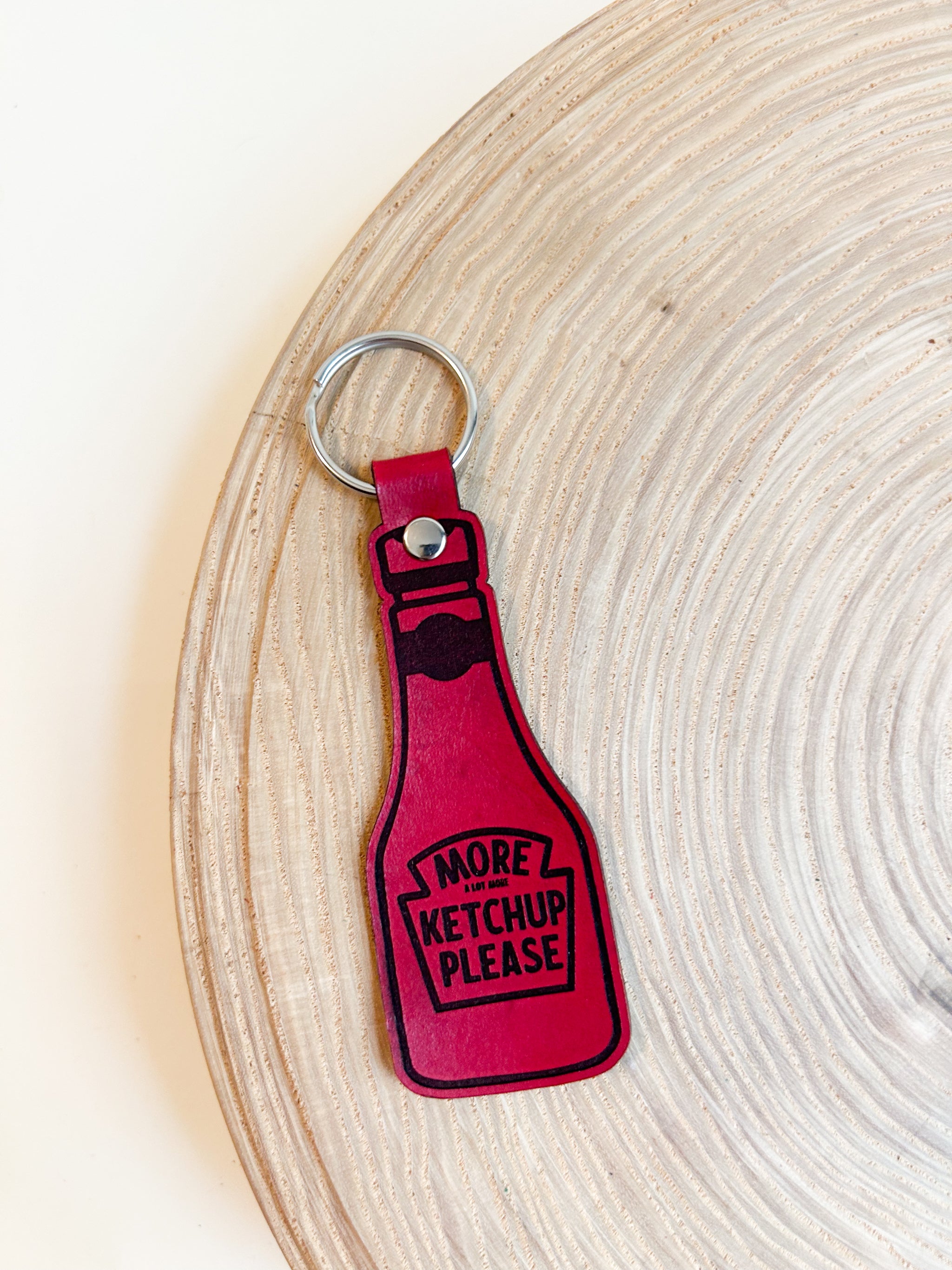 Ketchup Keychain – Left Grain
