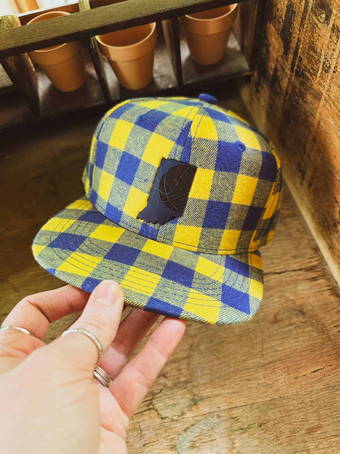 Indiana Basketball Plaid - Baby Hat – Left Grain
